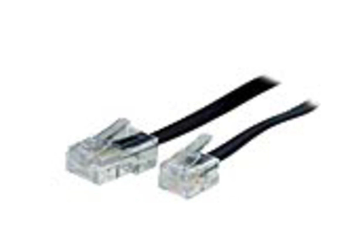 HAKOM - Telefonkabel RJ45 / RJ11 3 Meter